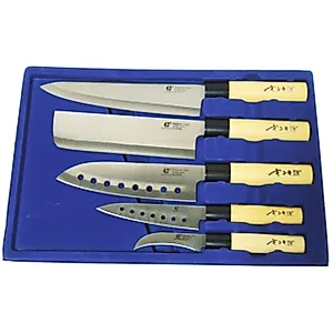 Goldsun Stainless Steel Acier Inox Rostfrei 5 Piece Sashimi Asain Knives