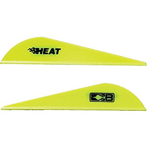 Bohning 2.5" Heat Vanes Neon Yellow 2.5" Heat Vane, 100pk
