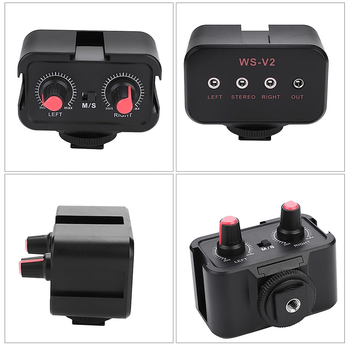 Camera Mixer Dslr Mixer o Camera Mixer o Camera Mixer WSV2 2 Channel Universal Microphone o Adapter Mixer with 3.5mm Inputs for DSLR Cameras