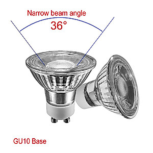5W GU10 LED Range Hood Light Bulbs,Dimmable,Warm White,Kitchen&Cooking Stove Light,Recessed Track Light,50W Equivalent,Glass Reflector,Waterproof