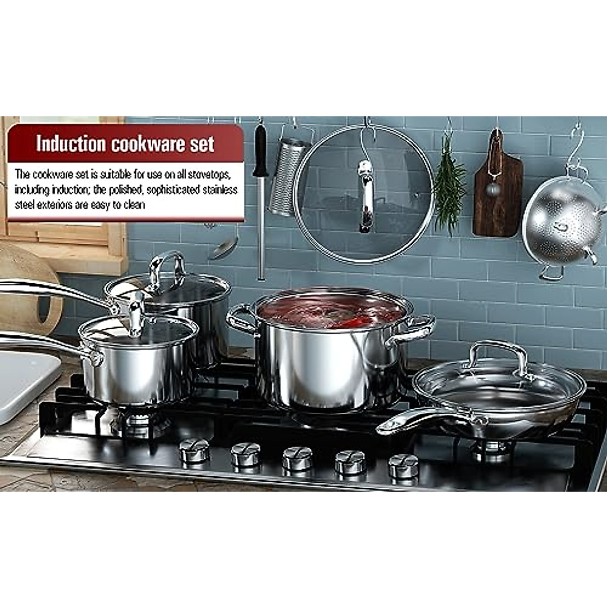 Cook N Home Lid 2-Quart Stainless Steel Saucepan, Silver
