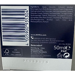 Genuine German Nivea Regenerating Night Care Cream Aqua Effect with Lotus Flower Extract for all skin types 1.69 fl. oz - 50ml