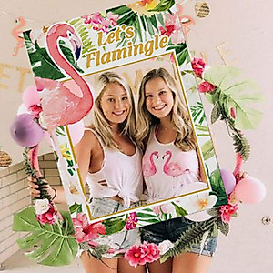 LaVenty Flamingo Bridal Shower Photo Prop Frame Tropical Bridal Shower Photo Booth Bridal Shower Photo Booth Flamingo Bridal Shower Photo Prop Bachelorette Photo Prop