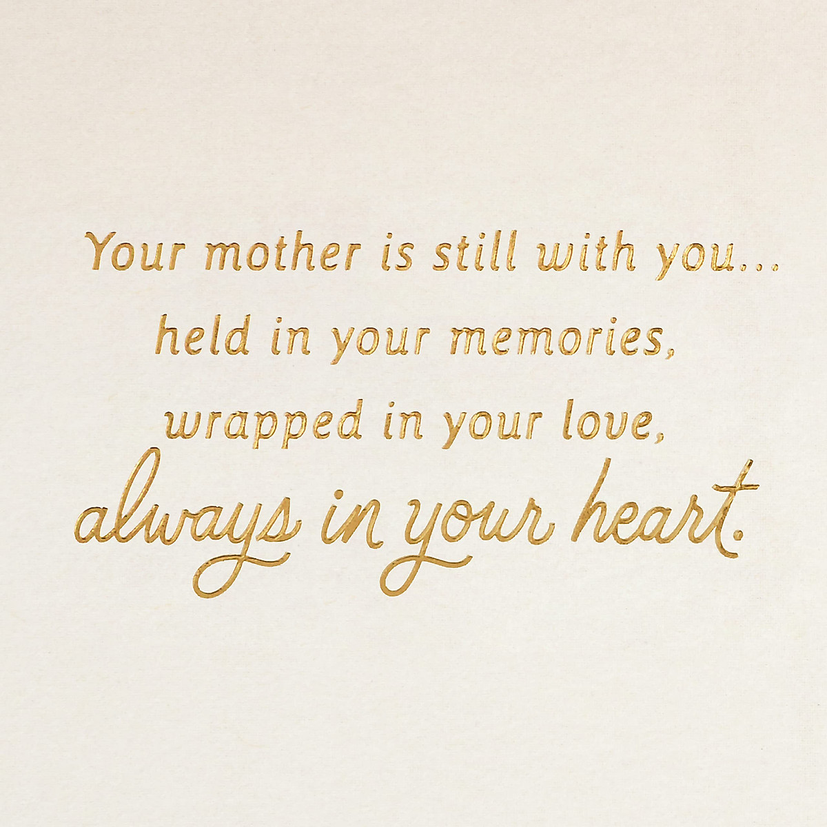 Hallmark Sympathy Card for Loss of Mom (A Mom's Love Never Ends)