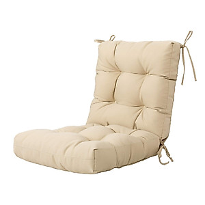 ARTPLAN All Weather Chair Outdoor Cushions Seat Back Chair Cushions Wicker Tufted Pillow for Patio Outdoor Furniture