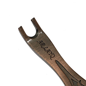 Maxmoral 1PC Acoustic Guitar Bridge Pins Puller Peg Remover Multifunction Guitar Peg Puller Bridge Pin Remover Extractor Removal Metal Handy Tool Kit Accessories, Red Bronze