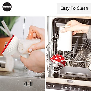 OTOTO Magic Mushroom Small Funnel - Kitchen Funnels for Filling Bottles or Containers - Silicone Funnel, Plastic Funnel for Liquids - 100% Food Safe, BPA-Free, Dishwasher Safe Collapsible Funnel