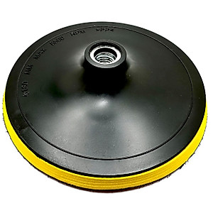 Pro-Graad 7" Hook and Loop Backing Plate for Sanding, Polishing Buffering Pads, Backer Pad with 5/8”-11 (5/8 inch TPI), 7 inch Backup Pad for Angle Grinder Drill Polisher Buffer