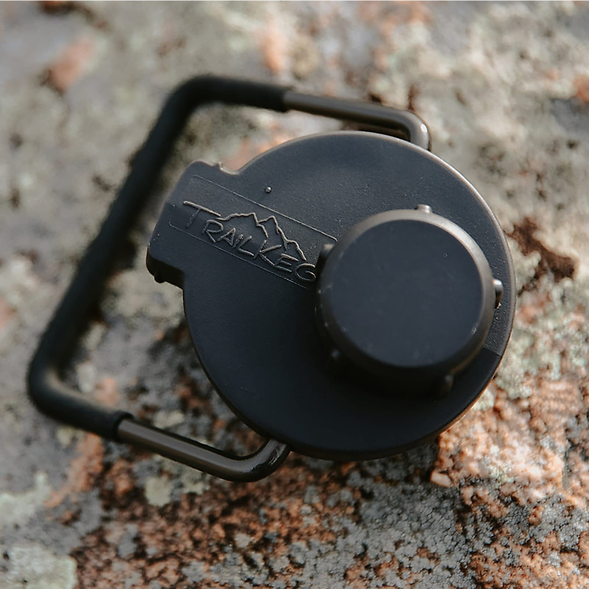 TrailKeg Mod-Lid - Fits TrailKeg bottles, Yeti Ramblers - Solid Metal Handle and Cap Keep