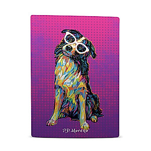 Head Case Designs Officially Licensed P.D. Moreno Border Collie Animals II Matte Vinyl Faceplate Sticker Gaming Skin Case Cover Compatible with Sony Playstation 5 PS5 Digital Edition Console