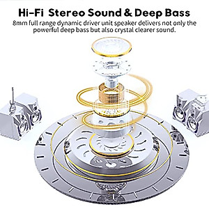 SUPFINE Wireless Earbuds, Bluetooth 5.3 Ear Buds with Wireless Charging Case[IPX8 Waterproof][40H Playtime][AI-Enhanced Call Noise Cancelling] Deep Bass Earphones for Android&iPhone,Black