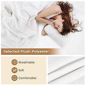 WELLHUT Dual Control Heated Mattress Pad, Electric Heating Pads, Twin/Full/Queen/King Bed Warmer w/ 8 Heat Levels, 4 Timings, UL&ETL Approved, Overheating Protection, Machine Washable