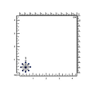 Silvershake Created Blue Sapphire 925 Sterling Silver Snowflake Pendant