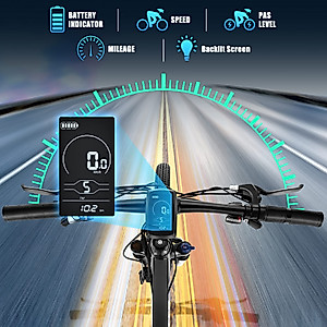 Speedrid 27.5" Electric Bike for Adults, 48V 350W/500W Electric Mountain Bike/Electric Commuting Bike with Removable 480Ah Battery, Professional 21/24 Speed Gears