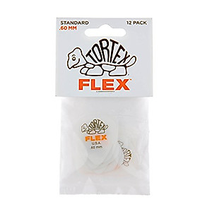 Dunlop Tortex Flex Standard .60mm Orange Guitar Pick-12 Pack