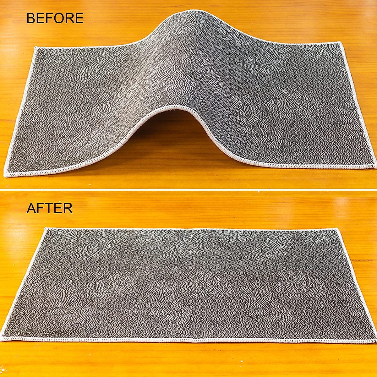 Rug Gripper Tape for Hardwood Floors and Tiles，8 PCS Non- Slip Rug Pads Double Sided Carpet Tape Rug Corner Grippers for Area Rugs Washable Reusable Runner Rug Sticky Pad（White）