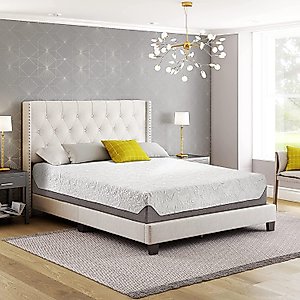 Boyd Sleep 8" RespondaFlex Twin Size Medium Firm Gel Memory Foam Mattress, Cooling Air Flow Layer, and Comfort Support Base, Bed in Box, Fiberglass Free, White