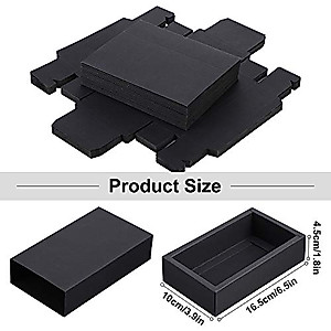 Zonon 30 Pieces Kraft Paper Drawer Box, Mini Crafts Cardboard Present Boxes for Business and Soap Jewelry Candy Weeding Party Favors Present Packaging Boxes (Black)