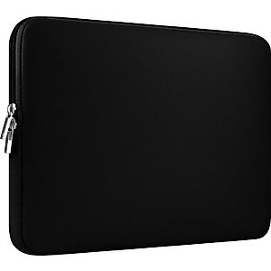 CCPK 15.6" Laptop Sleeve Compatible for 16" MacBook Pro 16 Inch 15" Mac Hp Acer Aspire 5 Samsung Lenovo Surface Book Envy x360 15 in Computer Cover 16in PC Carrying Case 15.6 Inch Bag Neoprene, Black