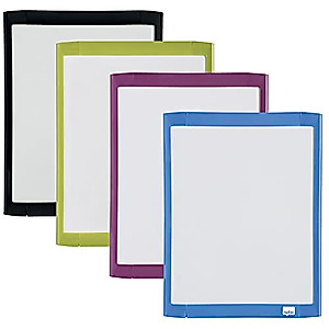 Nobo 1903816 Mini Magnetic Whiteboard with Coloured Frame, Dry Wipe, Wall Mountable, Includes Whiteboard Pen, Magnets, Eraser & Foam Adhesive Mounting Pads,Light Blue,216 x 280 mm