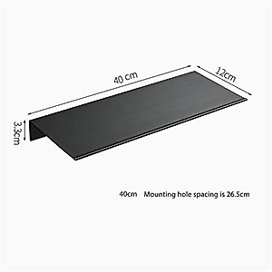 RIIPOO Bathroom Floating Shelf, No-Drill Wall Display Shelf, Storage Organizer Shelf for Bathroom, Living Room, Kitchen