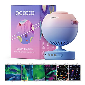 【Limited Time Offer: 16% Off 】POCOCO Galaxy Projector + Aurora and Deep Sea - Discs (6 Pieces)