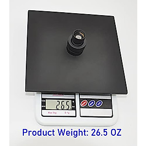 Aquaiaw Fixed Rain Fall Shower Head, Seamless Laser Soldered Solid 304 Stainless Steel, 1-Piece Construction, Wall Ceiling High Pressure Head Shower, 2.5GPM, Brass Joint (8 inch Square, Matte Black)