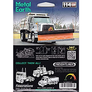 Metal Earth Freightliner Snow Plow 3D Metal Model Kit Fascinations