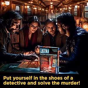Dead Man on The Orient Express | Exit: The Game - A Kosmos Game | Family-Friendly, Card-Based at-Home Escape Room Experience for 1 to 4 Players, Ages 12+