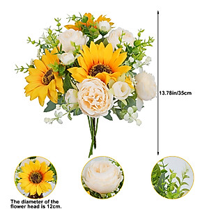 HO2NLE 4PCS Artificial Flowers Branches Faux Silk Cherry Blossoms Stem Fake Floral for Home Garden Restrant Hotel Parties Wedding Table Centenpieces Arrangements Decor Spray in Pink