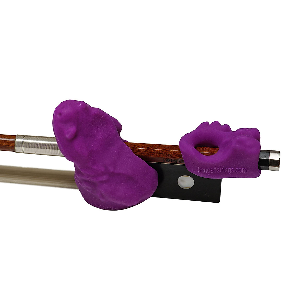 Original Bow Buddy Purple Raspberry 2-Piece Set: Things 4 Strings Bow Hold Buddies Violin/Viola Teaching Aid Accessory