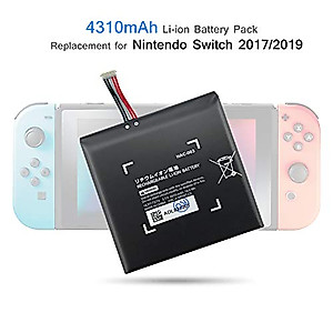 NATNO Switch Battery Replacement, HAC-003 Internal Battery Pack Replacement for Nintendo Switch Game Console HAC-001 [3.7V 4310mAh 16Wh]