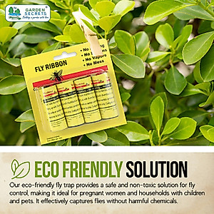 GARDEN SECRETS® Insect Bug Fly Glue Paper Catcher Trap Ribbon Tape Strip Sticky Flies 16 Rolls