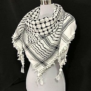 NEW AGE KRAFTZ Palestine Scarfs, Shemagh Keffiyeh, Scarf For Men, Palestine Original,100% Cotton, Tactical scarf, Palestinian keffiyeh, Palestinian Gifts, Scarf For Women, Handmade Scarf