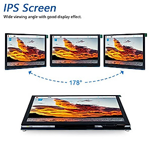 FREENOVE 5 Inch Touchscreen Monitor for Raspberry Pi 5 4 B 3 B+ A+, 800x480 Pixel IPS Display, 5-Point Touch Capacitive Screen, Driver-Free MIPI DSI Port