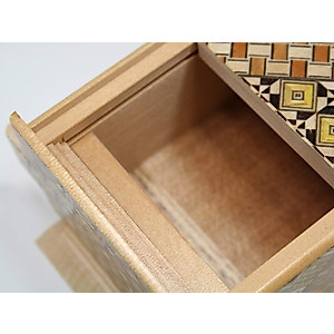 Yosegi Japanese Puzzle Box 5 sun - 27 steps