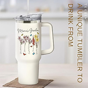 Personalized Custom Mama Tumbler, Mothers Day Tumbler Gifts, Mama Tumblers With Handle and Straw, Mommy Cups, New Moms Gifts, Birthday, Christmas