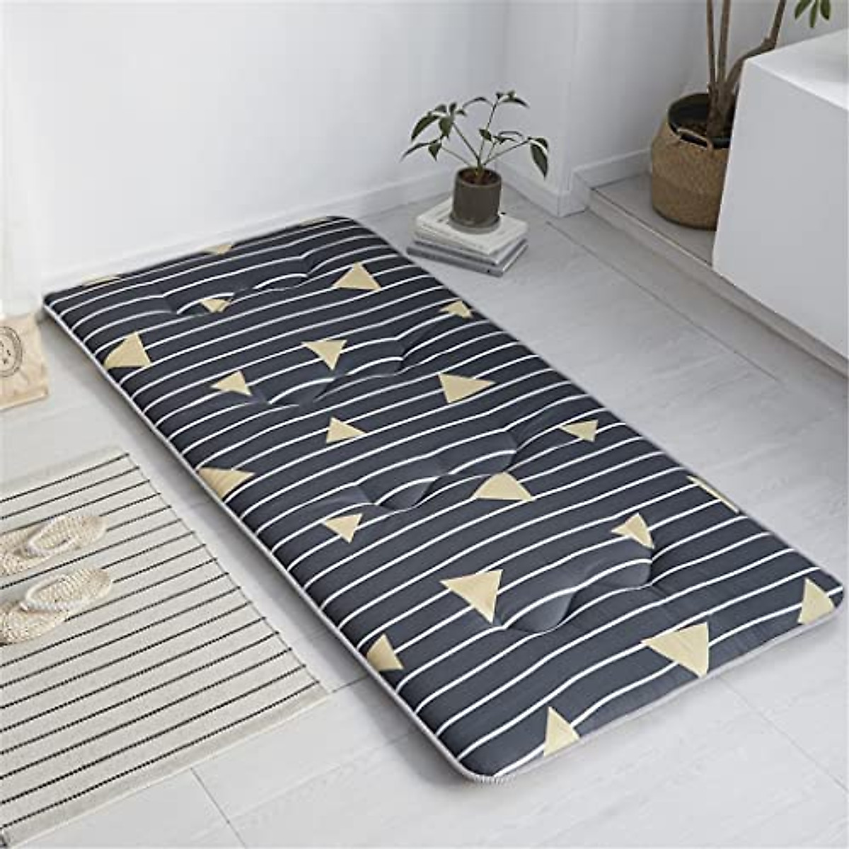 YLYAJY Foldable Tatami Mat Single Double Suitable for Student Dormitory Bed Mat Mattress Medium Thicken Mattress Breathable (Color : D, Size : 120 x 200cm 1.7kg)