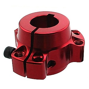 DJ-Motor Red 1" 25mm Bore with 1/4" Keyway Lightened Billet Rear Wheel Hubs for Go Kart Drift Trike