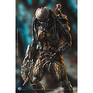 Hiya Toys Alien vs. Predator: Temple Guard Predator 1:18 Scale Action Figure, Multicolor