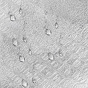 Elsjoy 40 Pack Glossy Reusable Grocery Bags, 10 x 8 Inch Non-woven Tote Shopping Bags with Handle, Silver Shiny Gift Bags Stylish Shopping Bags for Birthday, Wedding, Party, Business