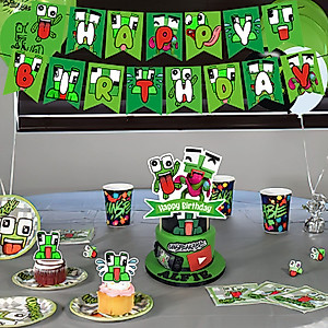 Unspeak-able Party Decorations,Birthday Party Supplies For Unspeak-able Party Supplies Includes Banner - Cake Topper - 12 Cupcake Toppers - 18 Balloons