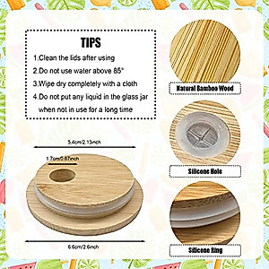 AQUAPHILE 16OZ Sublimation Beer Can Glass with Bamboo Lids and Straw - Blank Glass Ice Coffee Cups Tumbler Mugs for Juice Soda Cocktail(Clear, 2pcs)