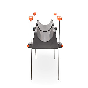 Camco Rhino Camper/RV Sewer Hose Support Kit - Provides Over 15-Inches of Elevation - Supports Up to 3-Feet of RV Sewer Hose - Includes Adjustable Stakes (39015)