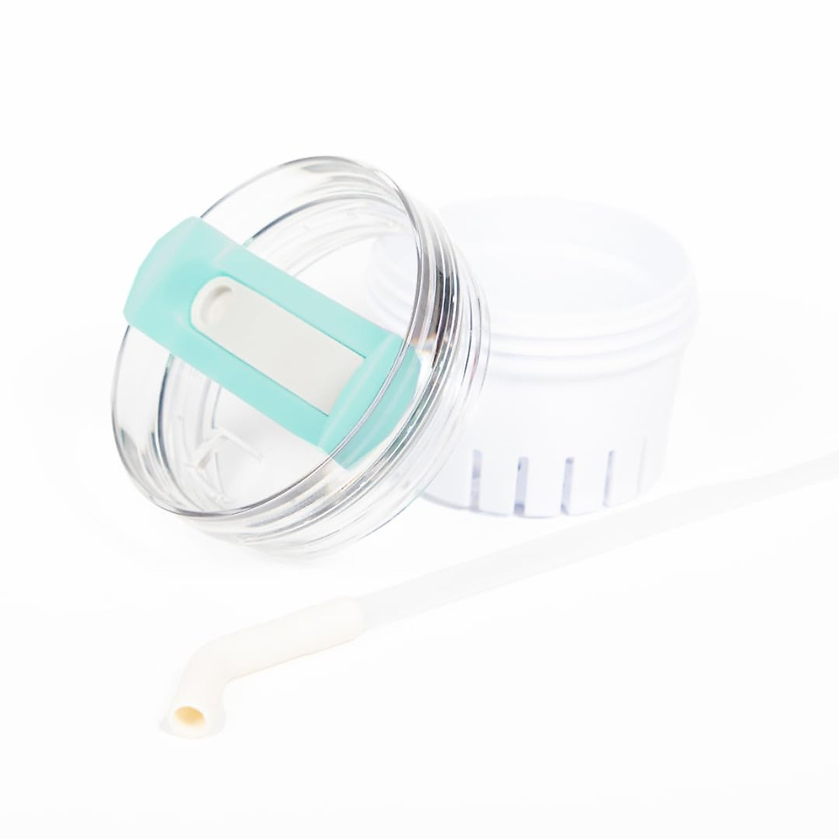 PURE HEARTH EcoFuse Tumbler with Handle and Straw 40 oz | Twist on 3 Way Lid | Double Wall Vacuum Insulated Stainless Steel Cup for Travel | Infusion Filter | Keep Hot and Cold | BPA Free (Mint Green)