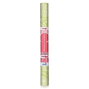 Con-Tact Brand Creative Covering, Self-Adhesive Shelf and Drawer Liner, Multi-Purpose Vinyl Roll, Easy to Use and Apply, 18'' x 9', Stylish Potpourri Design