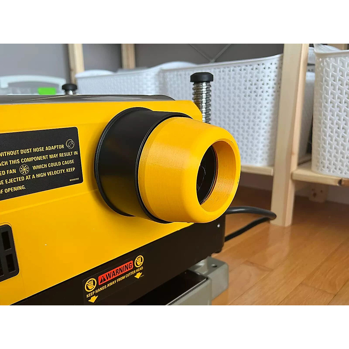 2 1/2 Hose Adapter Compatible with Dewalt DW735 & DW735x Planer - Made in USA!