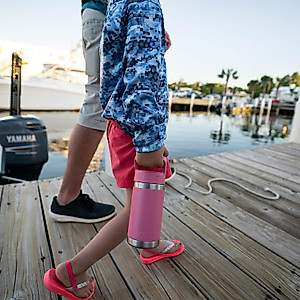 YETI Rambler Jr. 12 oz Kids Bottle, with Straw Cap, Canyon Red