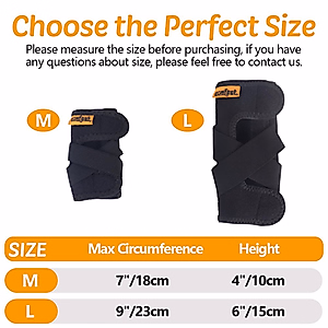 COMFPET Dog Front Leg Brace, Dog Leg Support Wrap with Plastic Bar Stabilizers, Canine Front Leg Wrap Sleeve to Prevent Licking, Dog Sprains, Arthritis (Medium)