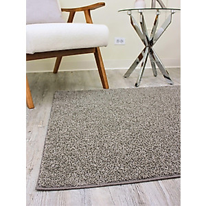 KOECKRITZ Custom Cut-to-Fit Indoor Frieze Area Rug - 25 oz Pewter Carpet - Soft and Loose Pile - Ideal for Living Room, Bedroom, Entryway, Dorms, Office, Homes, Apartments - 10'x12'